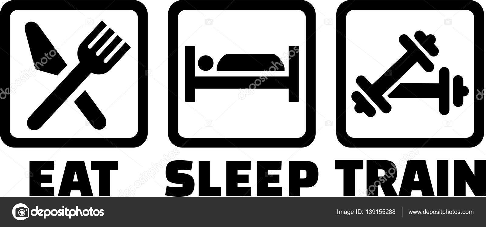 Eat Sleep Icon