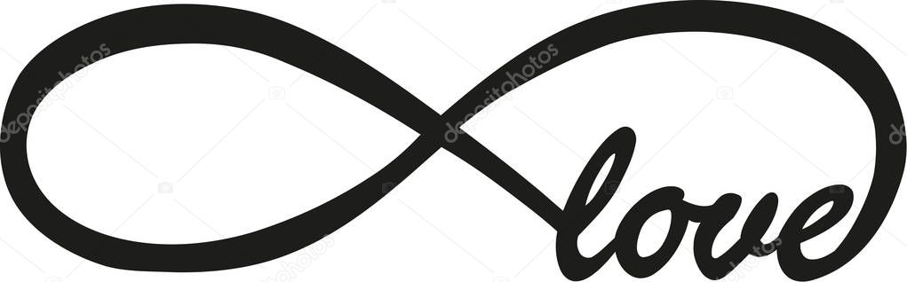 Endless love with infinity sign — Stock Vector © miceking #139157002