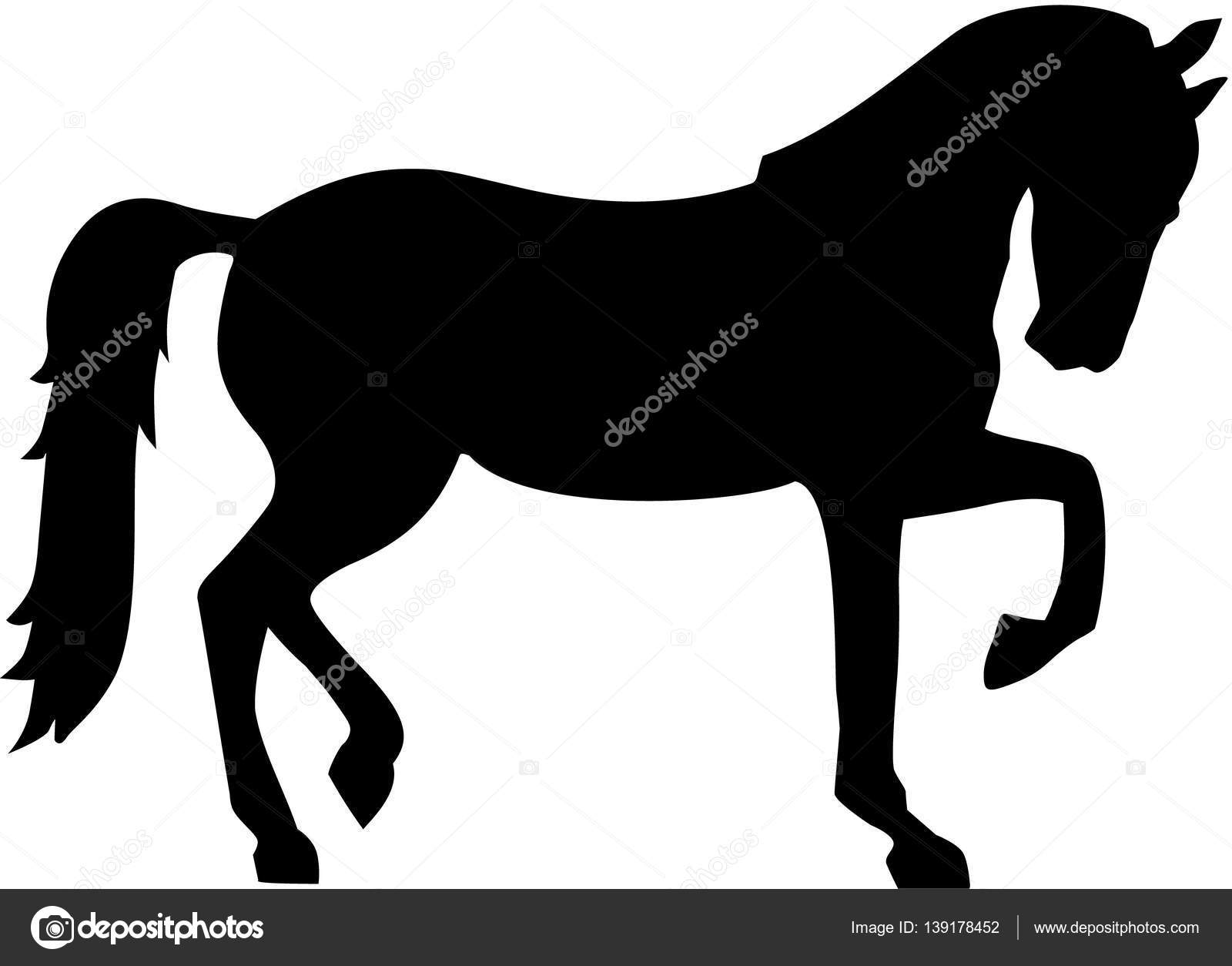Horse Cantering Silhouette