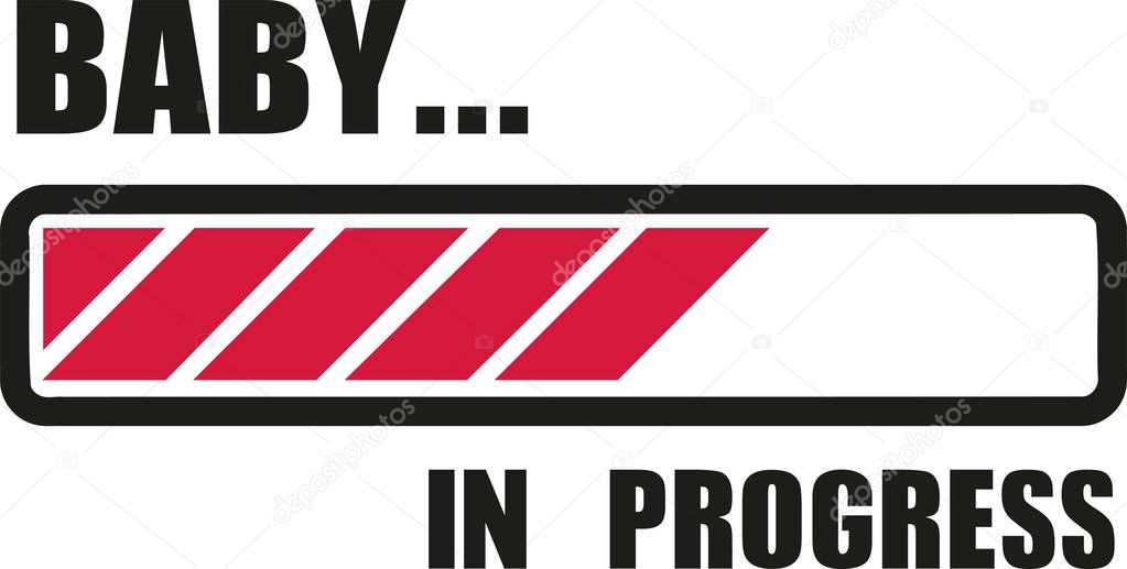 Baby in progress with download bar — Stock Vector © miceking #139290300