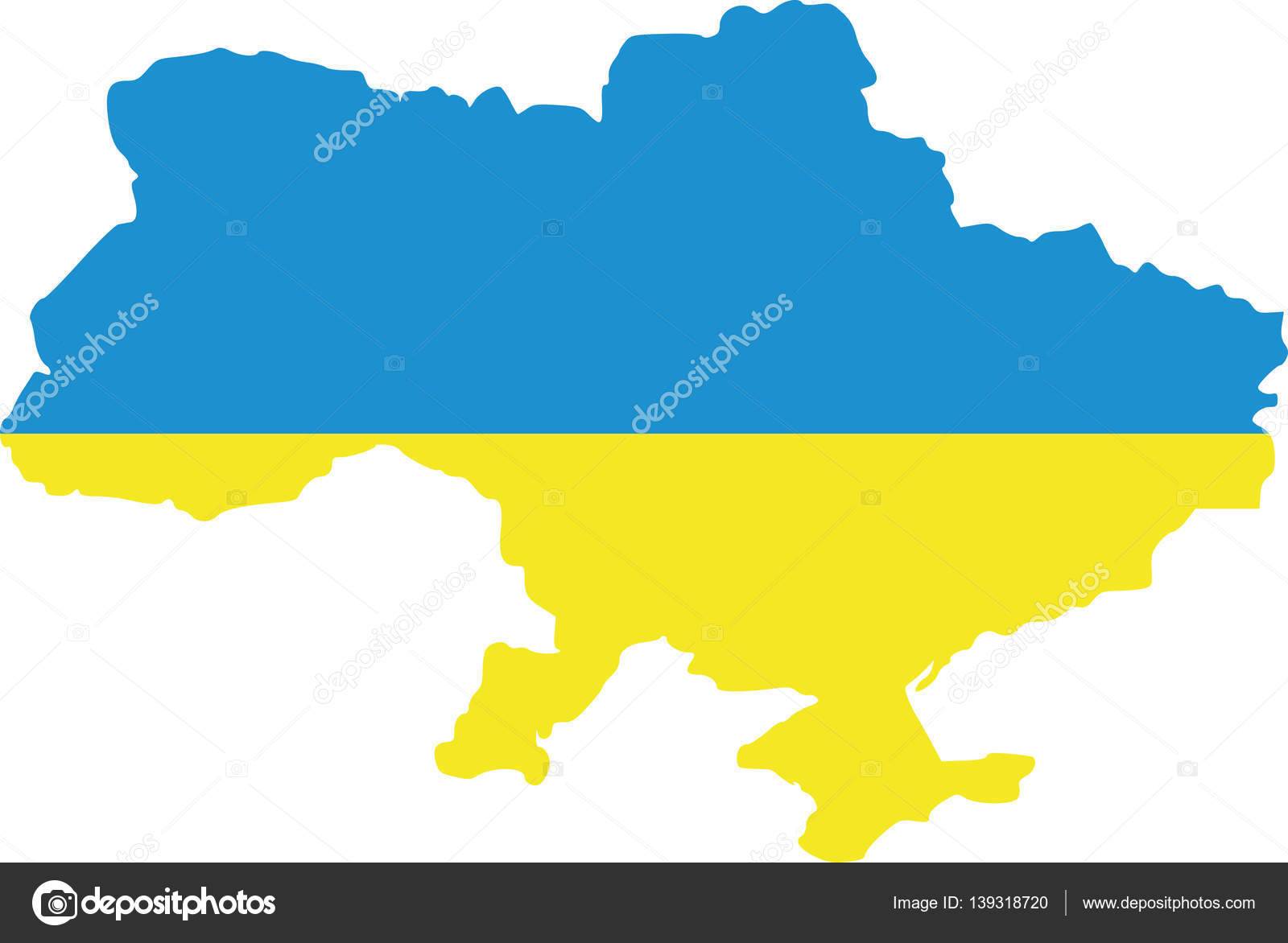 High Detailed Ukraine Road Map With Labeling Stock Vector