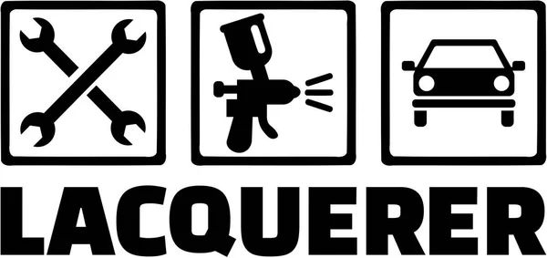 Motor mechanic icons. Wrench, car, gear wheels. — Stock Vector ...