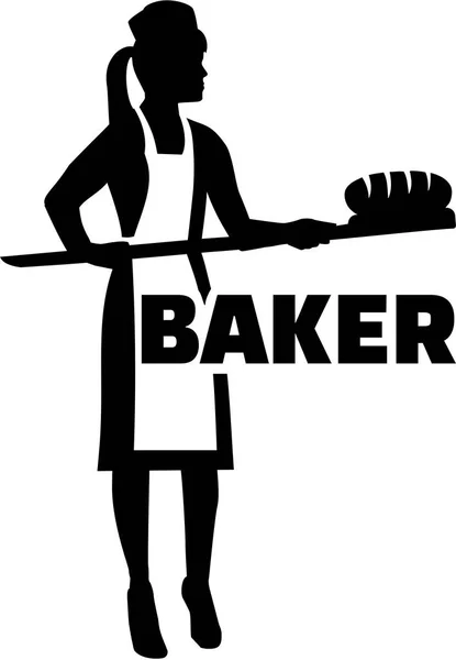 55 Woman baker silhouette Vector Images, Woman baker silhouette ...