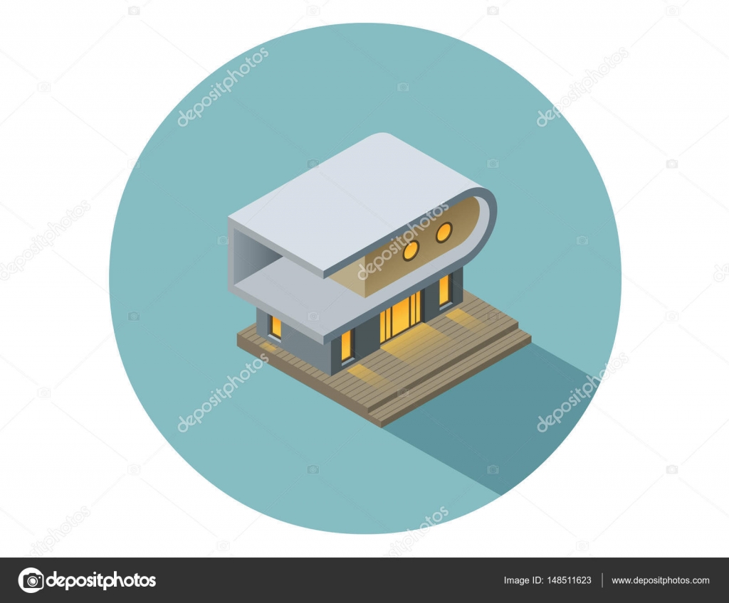 Vector isometric modern architecture building Stock Vector Image by ...