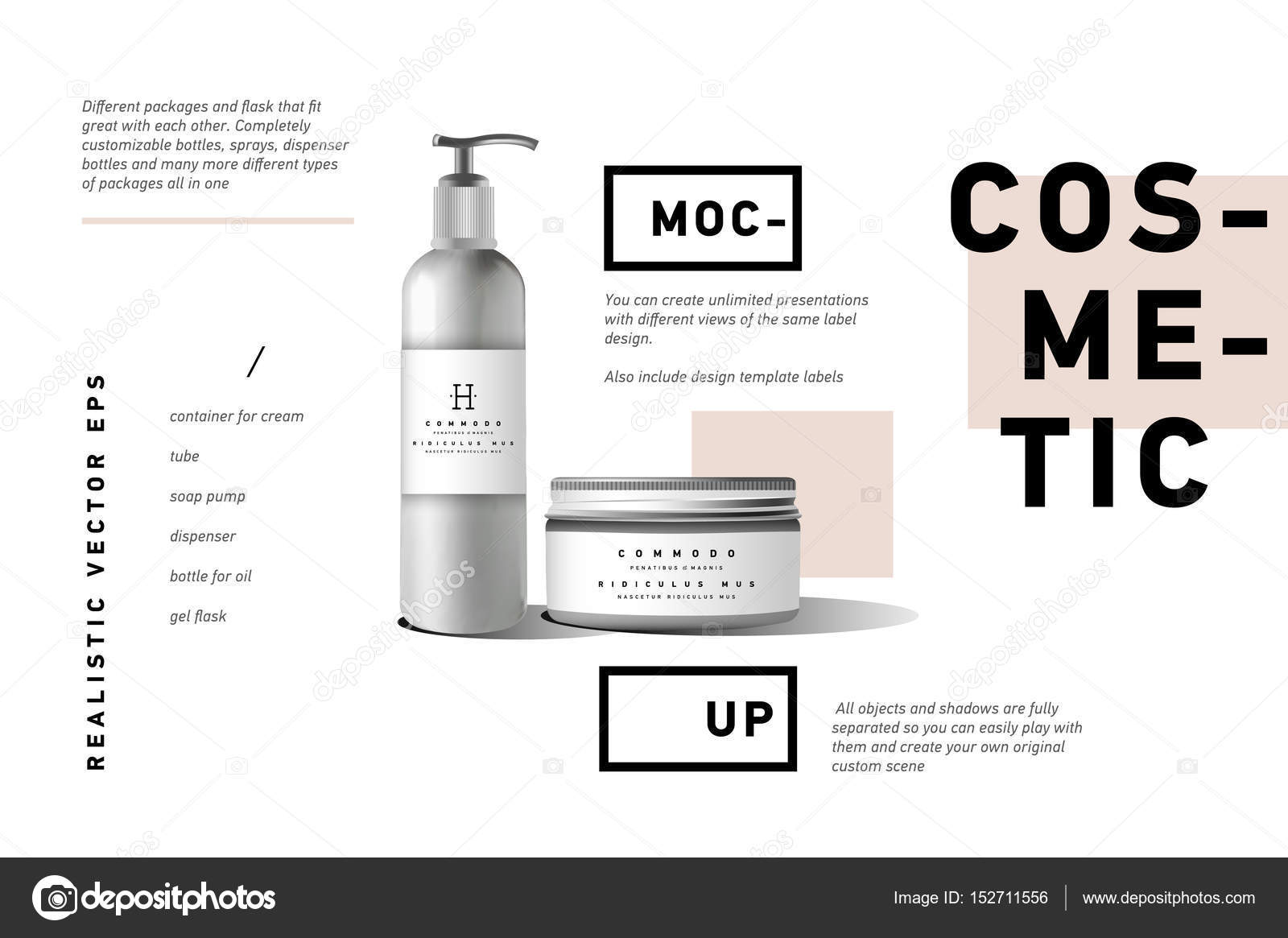 Realistic white cosmetic cream container Stock Vector Image by ©oxygen ...