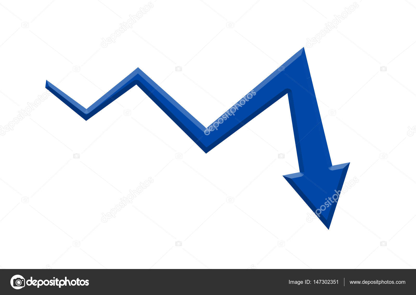 Stock Market Down Icon