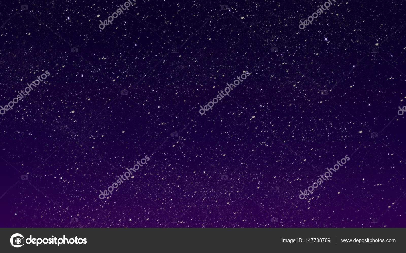 Purple Night Sky Blue