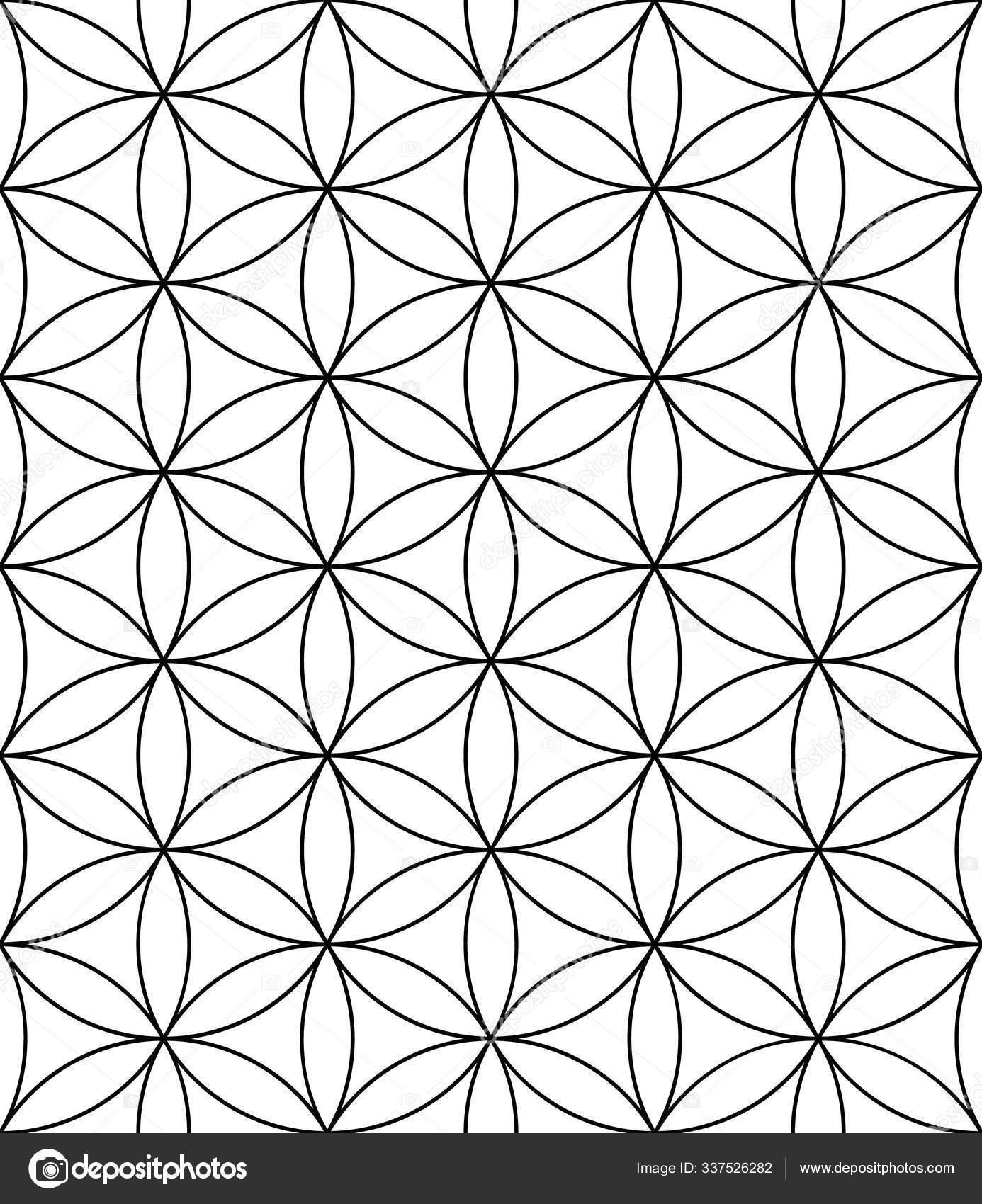 Flower Of Life Pattern Background