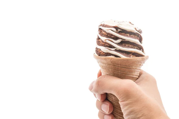 Chocolate ice cream cone pinterest images Stock Photos, Royalty Free ...