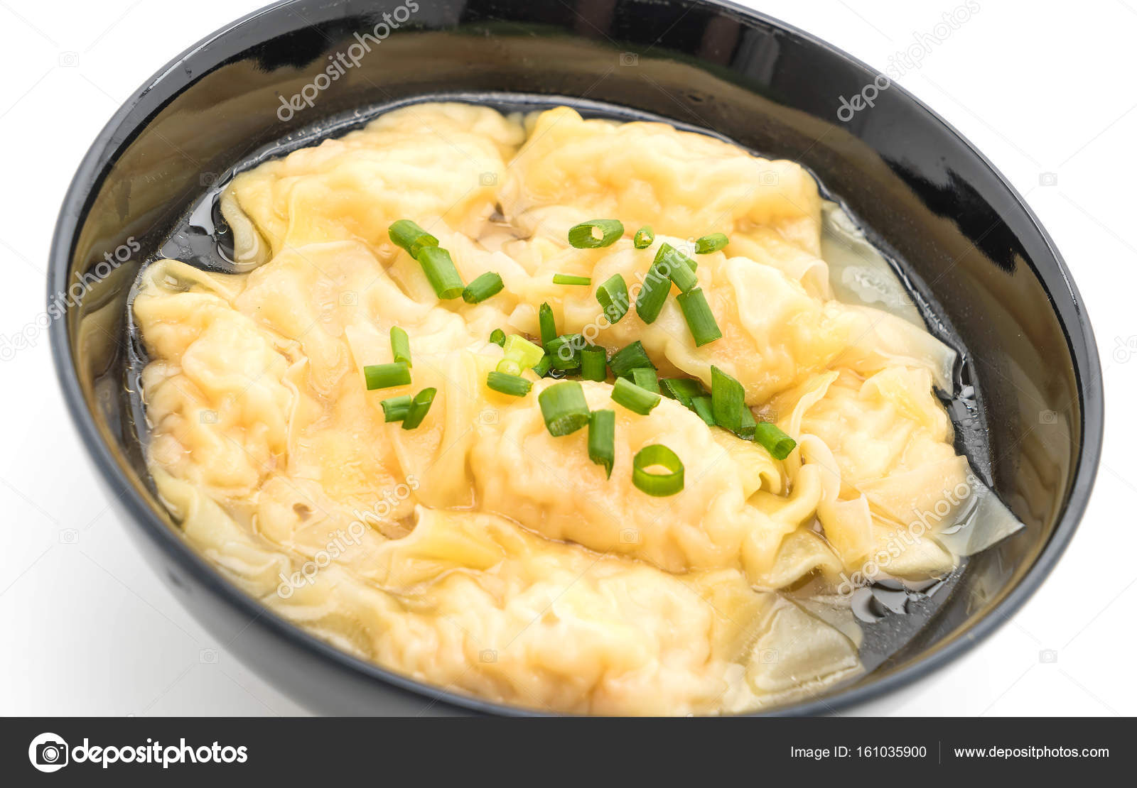 Wanton soup on white Stock Photo by ©topntp 161035900