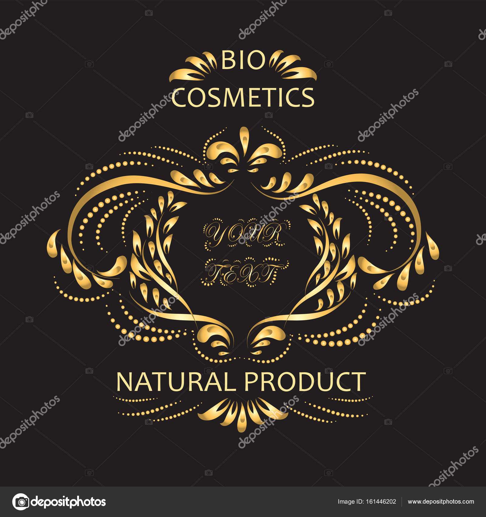 BIO COSMETICS. Label. Stock Vector by ©velishchuknatali 161446202