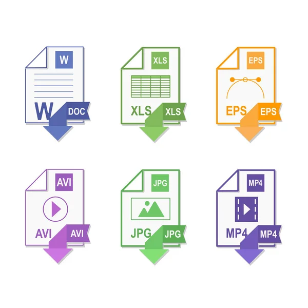 File extension icons — Stock Vector © graphit #11261509 File extension icons — Stock Vector © graphit #11261509