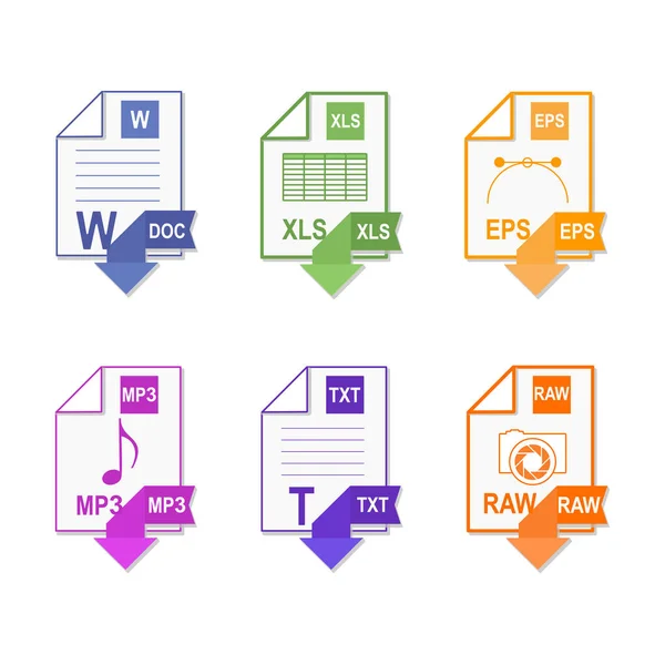 File extension icons — Stock Vector © graphit #11261509