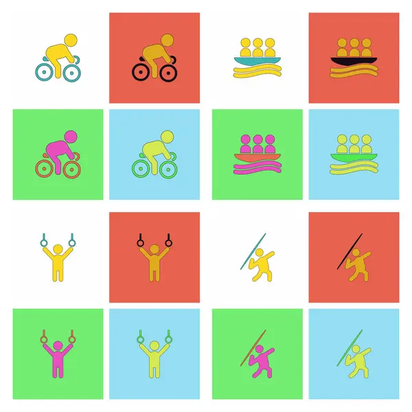 collection of Olympic game design vector - Stock Image - Everypixel