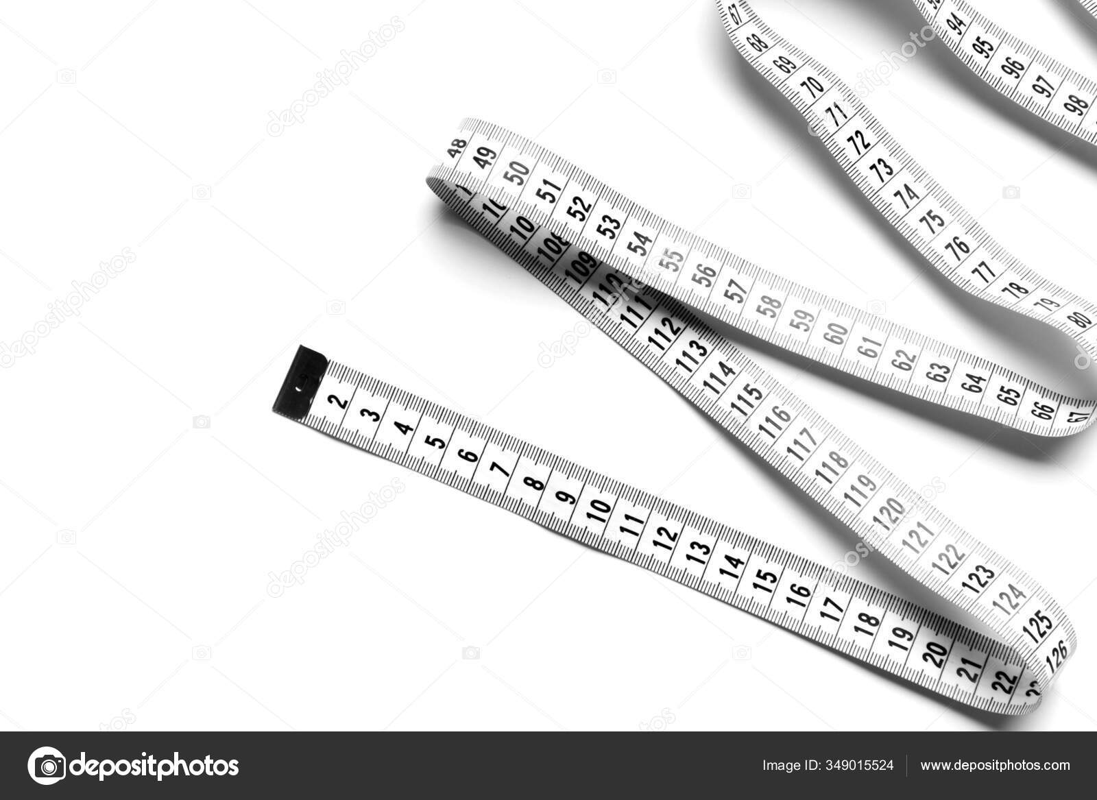 White Tape Measuring Isolated White Background Stock Photo by ©dalivl ...