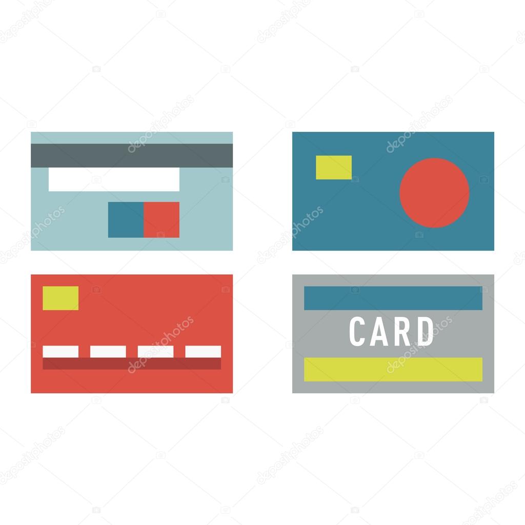Flat vector money card isolated on white Stock Vector by ©VectorShow ...