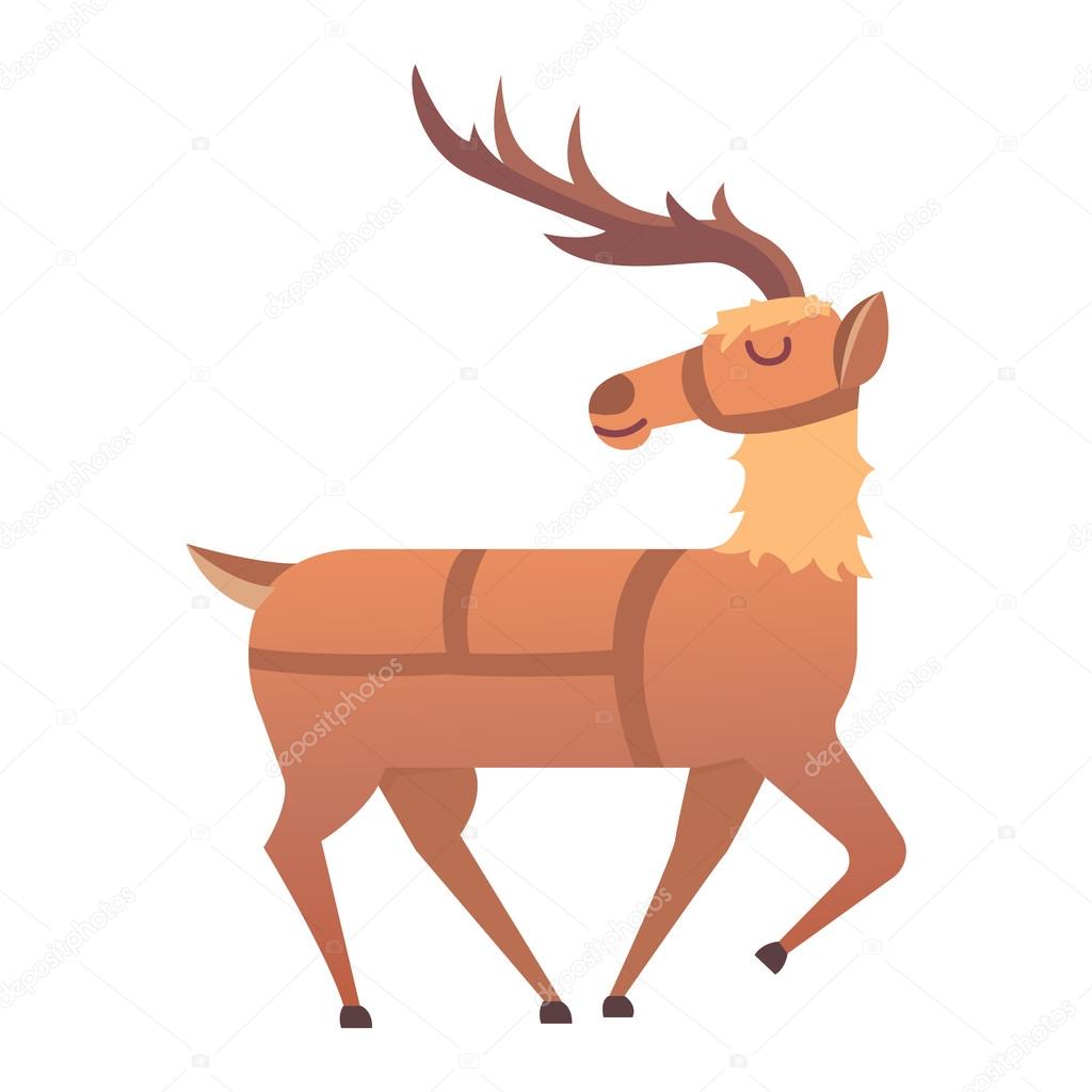 Dibujos animados venado vector animal 2023