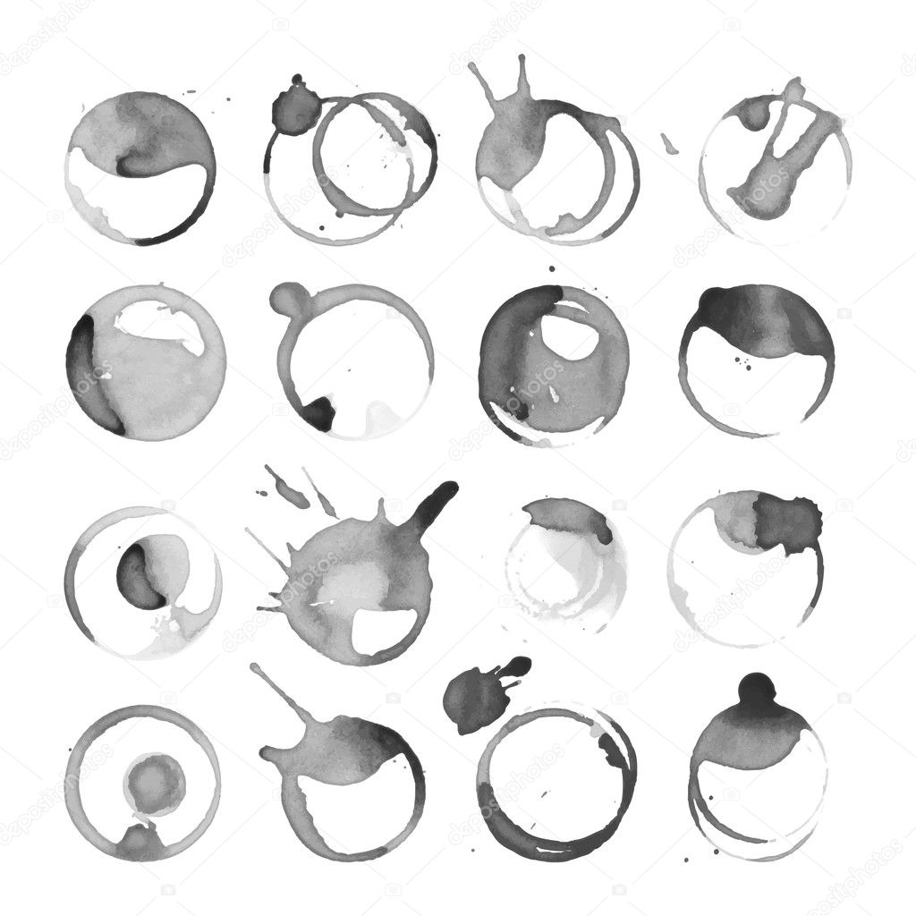 Coffee stain cup spots vector Stock Vector by ©VectorShow 128688072