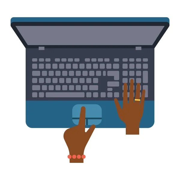 Keyboard hands vector Stock Vector by ©VectorShow 128372782