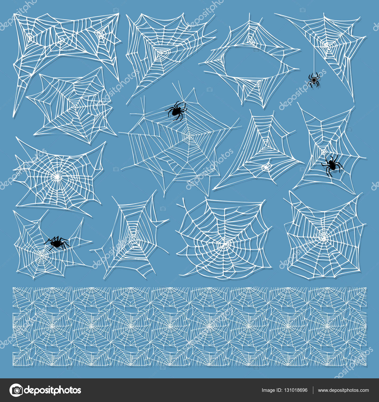 Spider web silhouette vector set Stock Vector Image by ©VectorShow ...