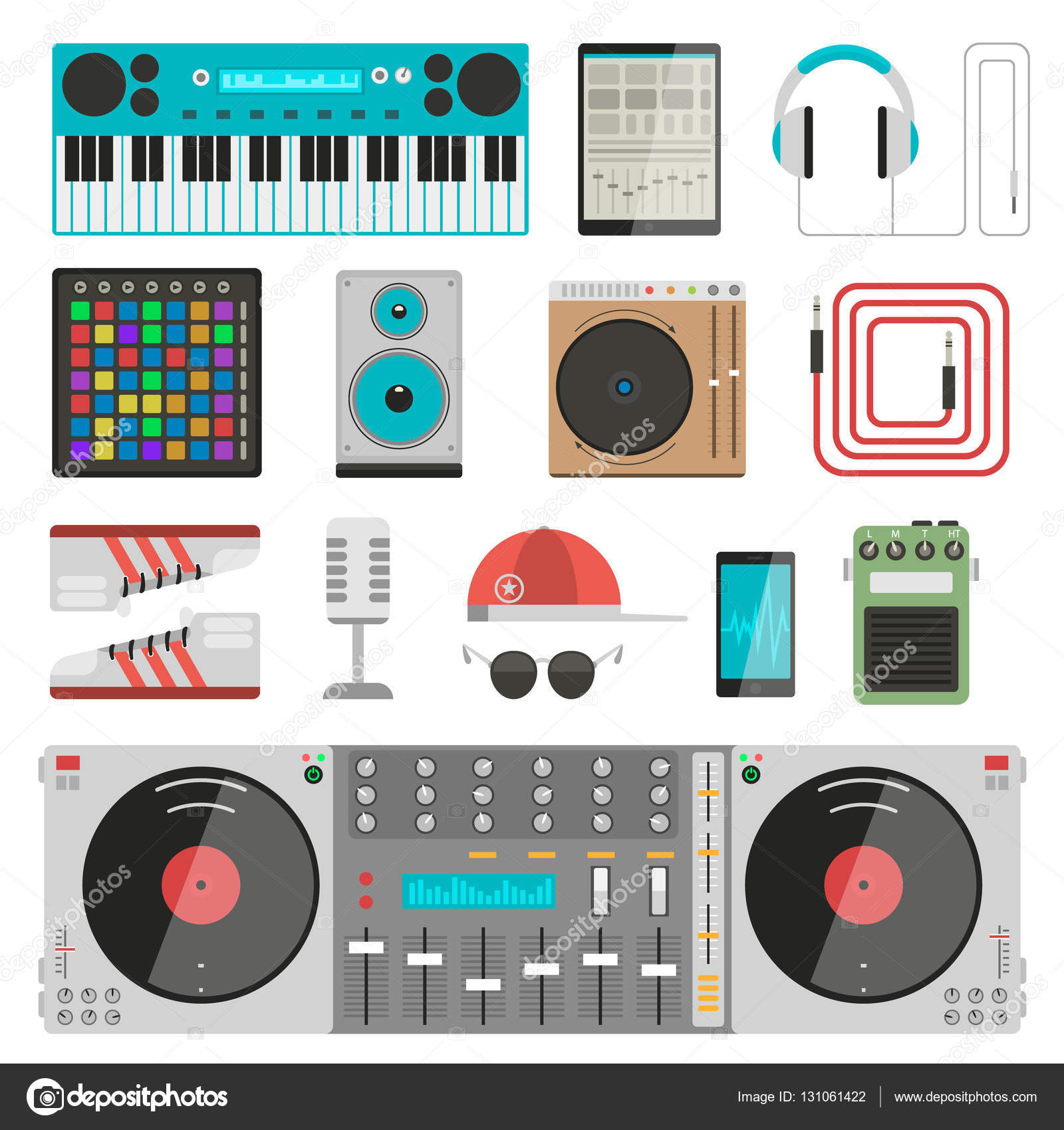 Dj Speakers Vector