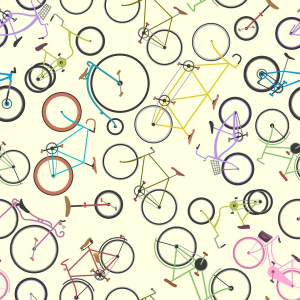 Retro bike pattern vector background. - Stock Image - Everypixel