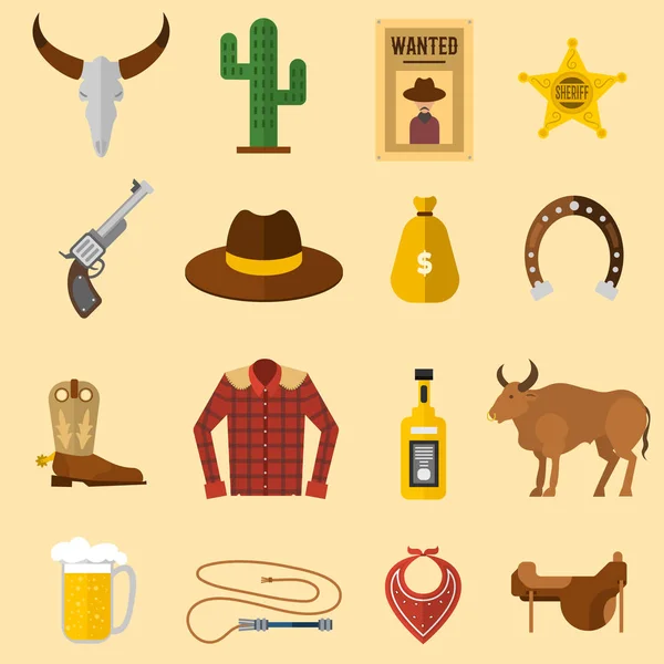 Wild West set icons Stock Vector Image by ©juliarstudio #106962856