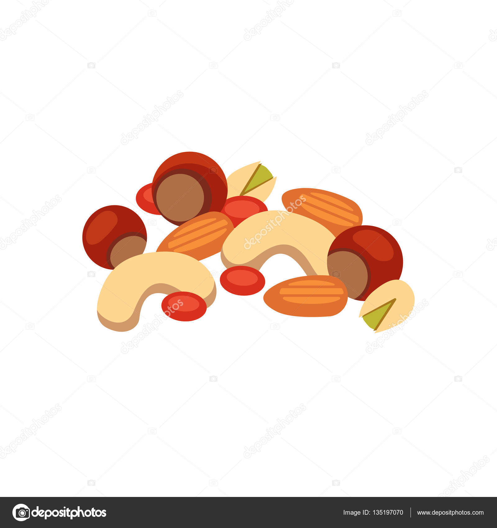 Assorted Nuts Cartoon
