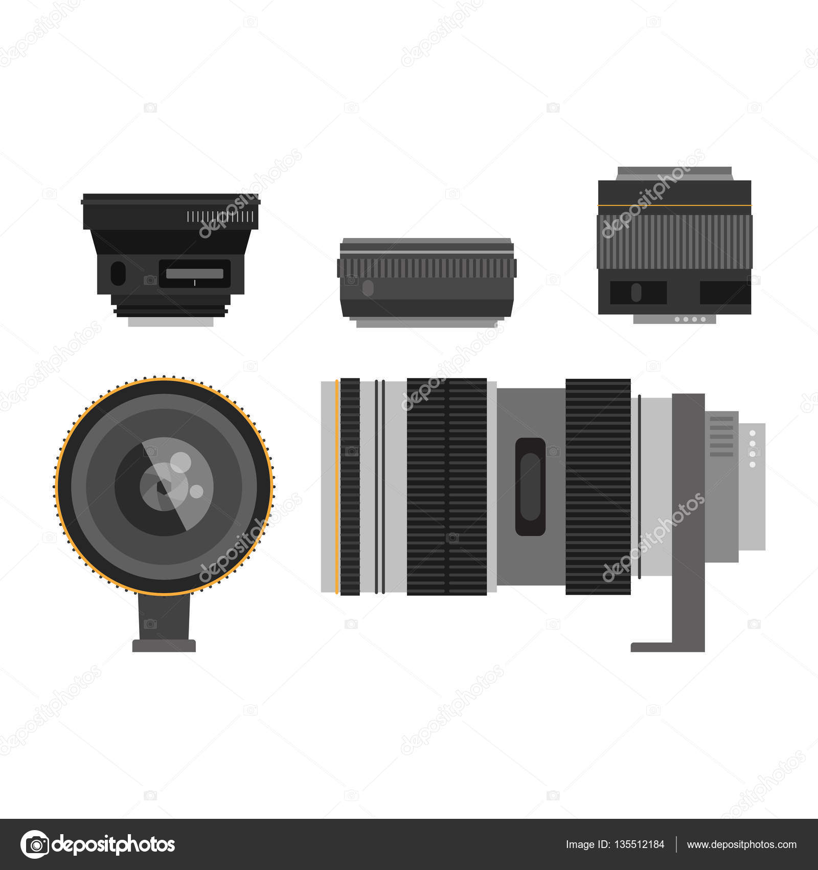 Photo optic lenses Stock Vector by ©VectorShow 135512184