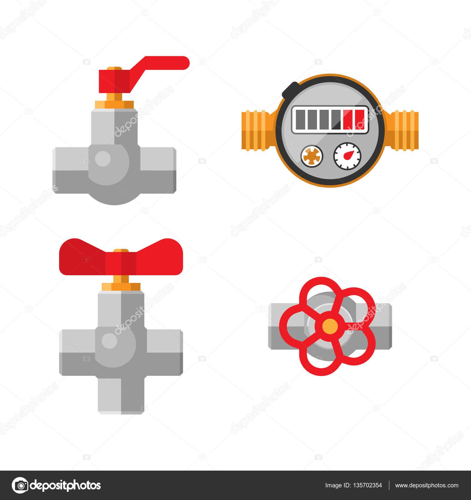 Pipes vector icons isolated. Stock Vector Image by ©VectorShow #135702354