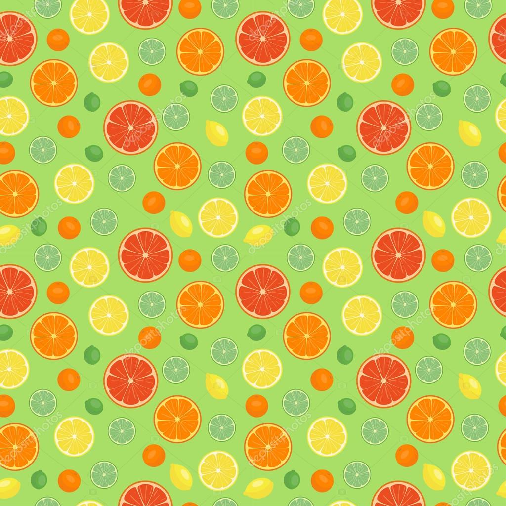 Fruits orange seamless patterns — Stock Photo © VectorShow #135995706