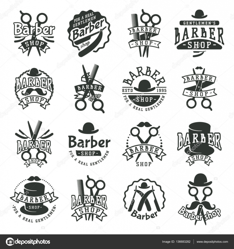 Barber badge vector illustration. Stock Vector by ©VectorShow 136683282