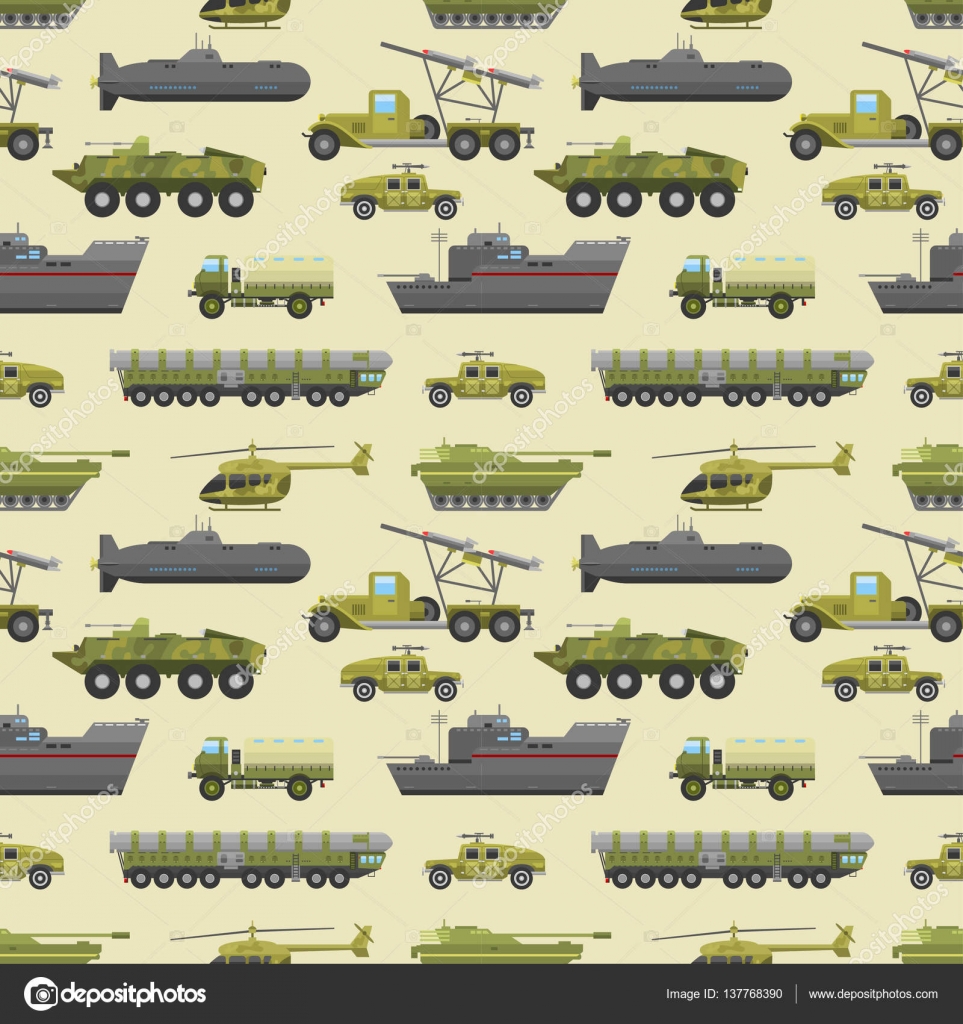 Military trucks pattern. Stock Vector Image by ©VectorShow #137768390