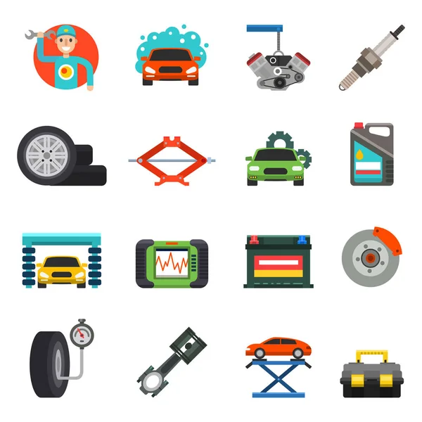 Car Service Set Vector Icons Stock Vector Image by ©TAlexey #106193182