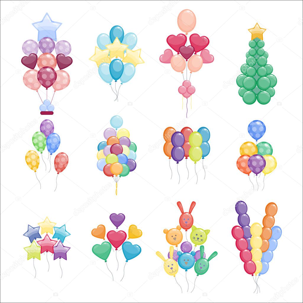 Globos vector conjunto . Vector de stock por ©VectorShow 141078784