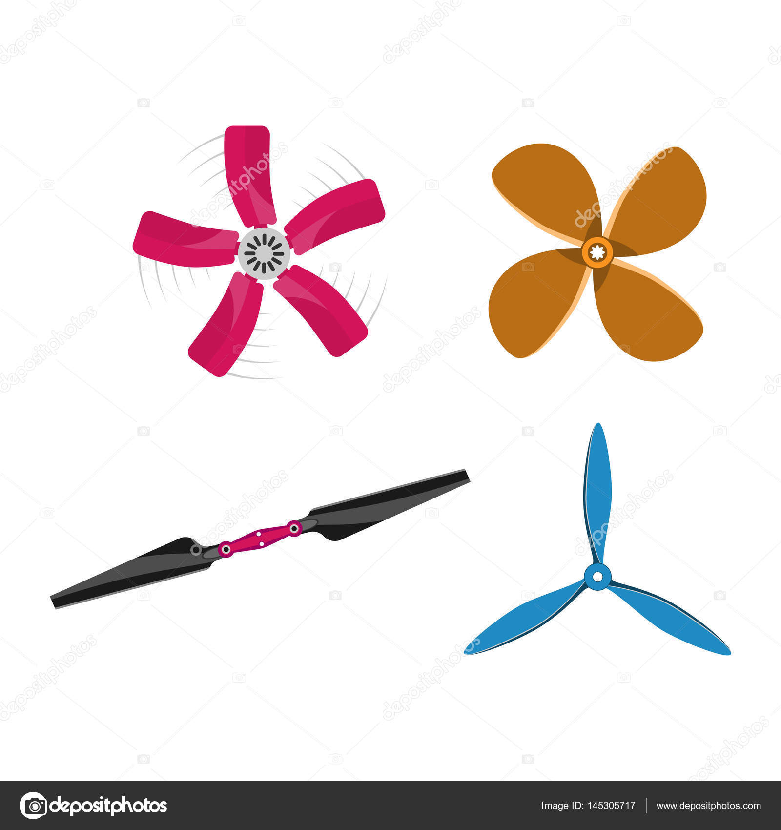 Propeller fan vector illustration fan propeller wind ventilator ...