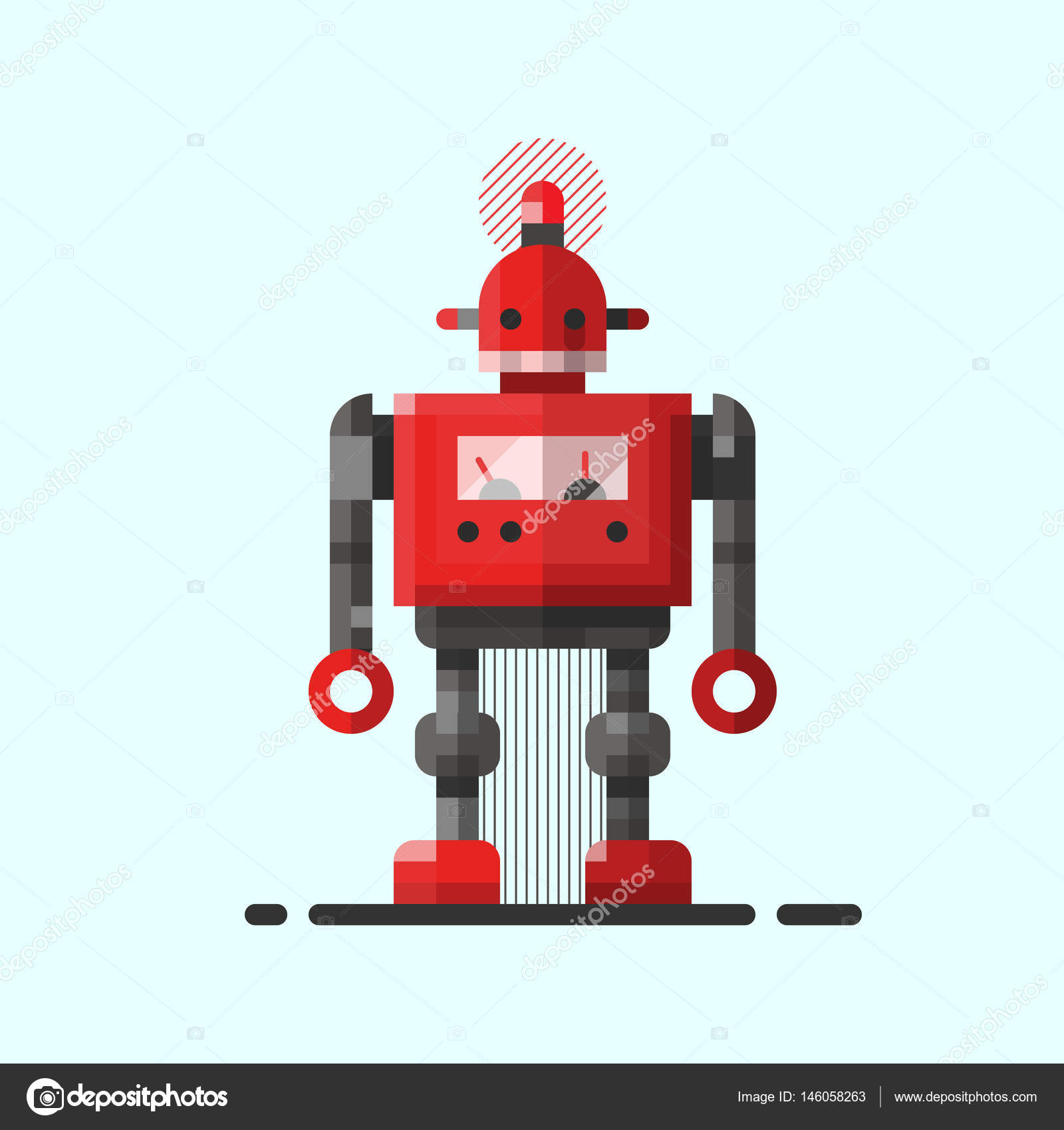 Retro Robot Icon