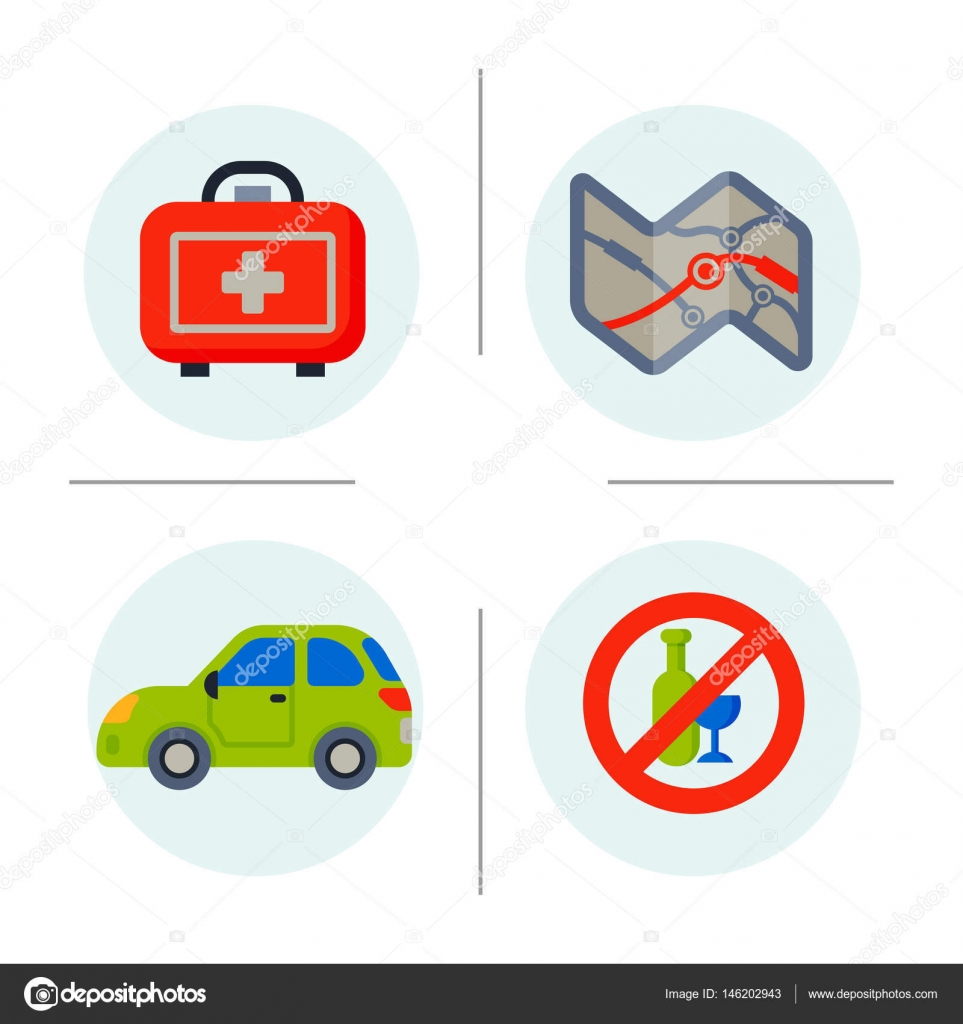 Auto transport motorist icons symbols change vehicle automobile ...