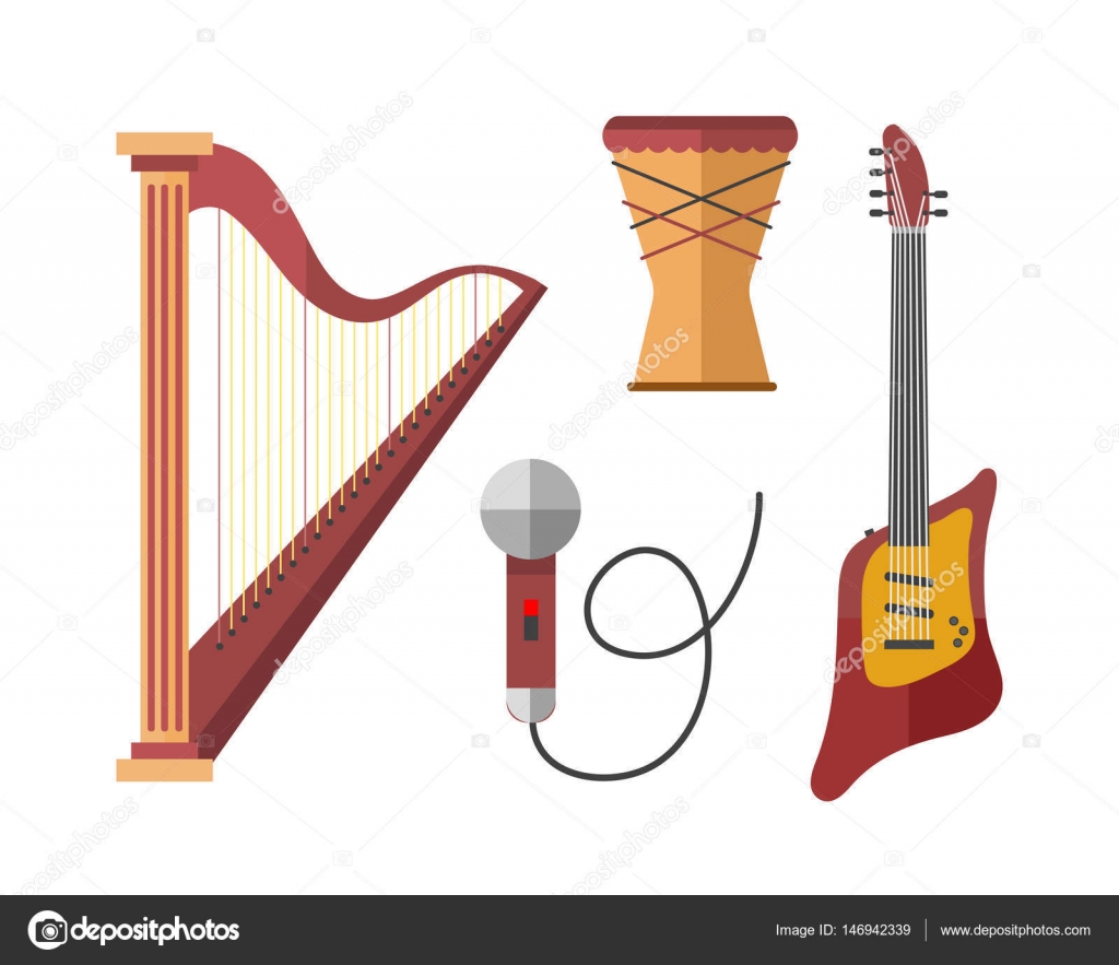Stringed musical instruments classical harp orchestra art sound tool ... Stringed musical instruments classical harp orchestra art sound tool ...