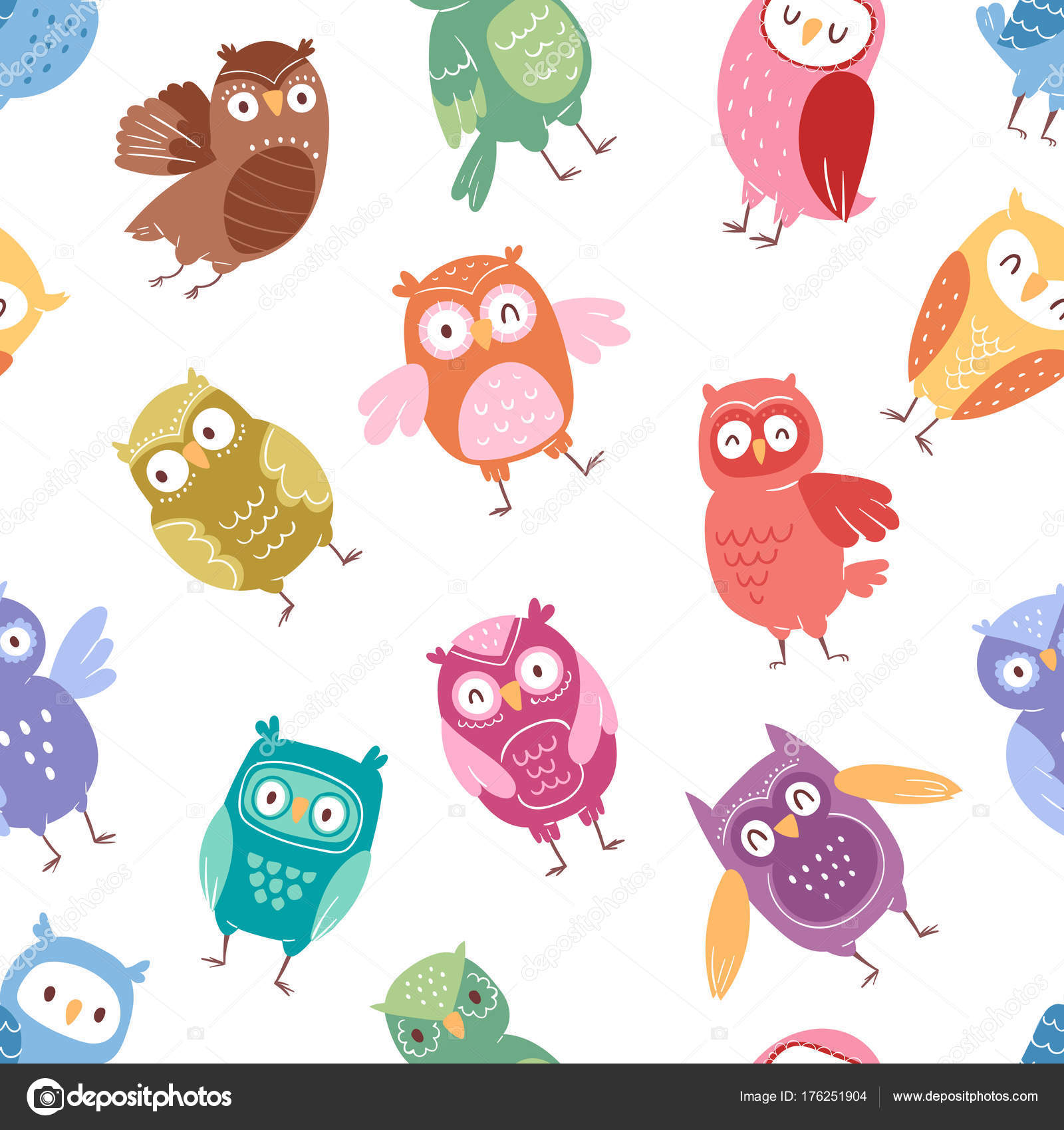 Imágenes De Dibujos Animados De Búhos Bebés