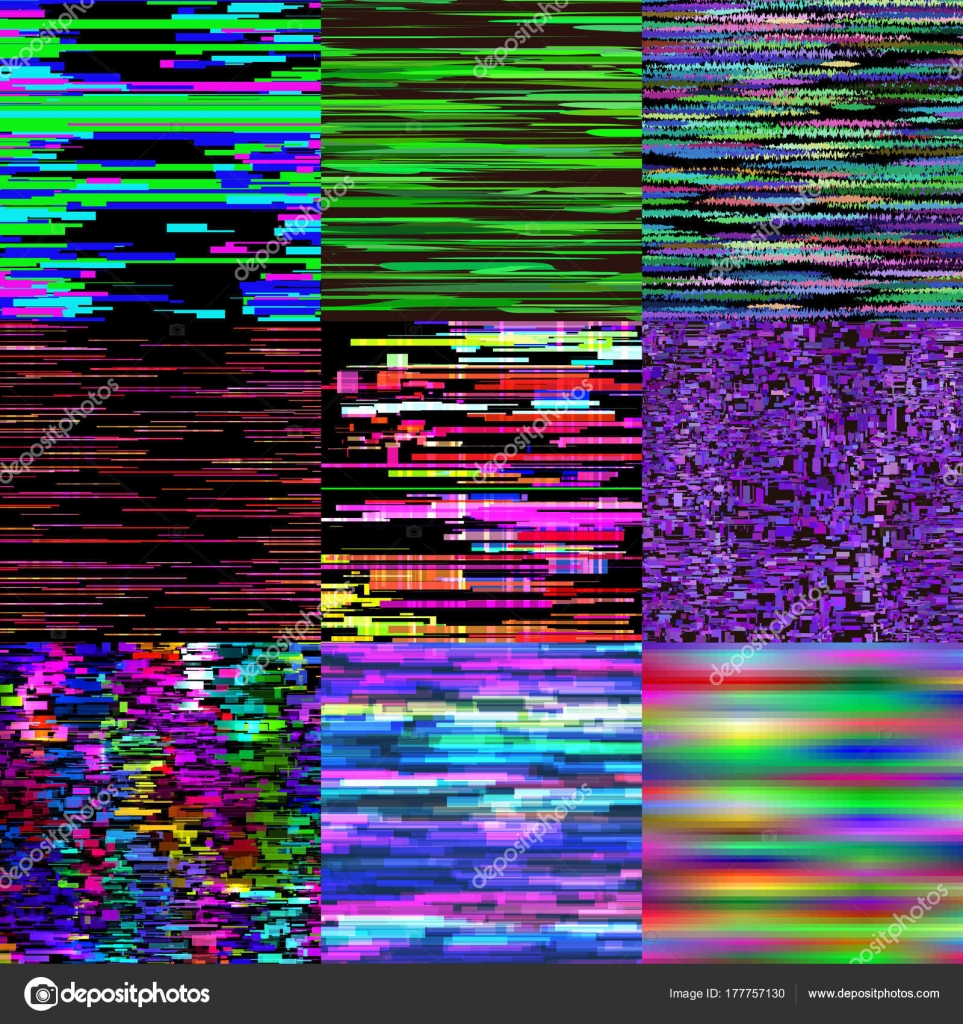 Glitch background vector glitchy noisy pixelated texture pattern tv ...