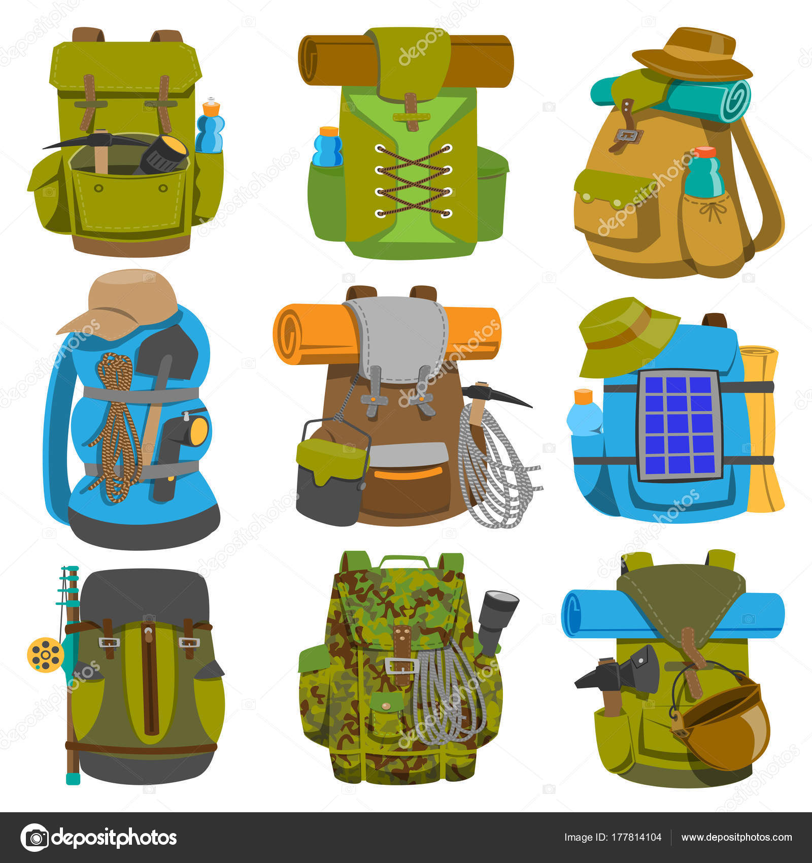 Hiking Backpack Vector