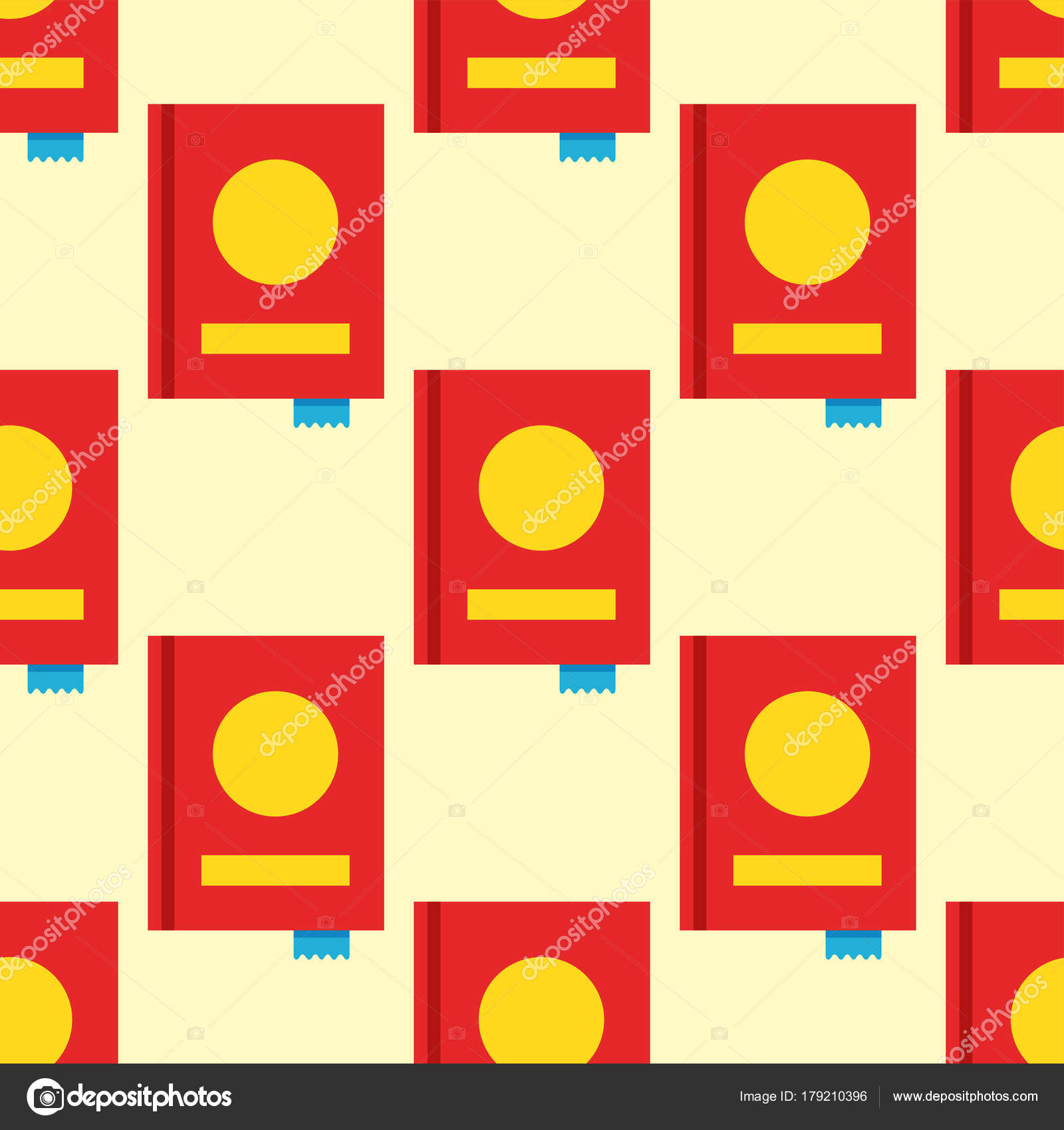 Colorful book vector illustration learn literature study seamless ...