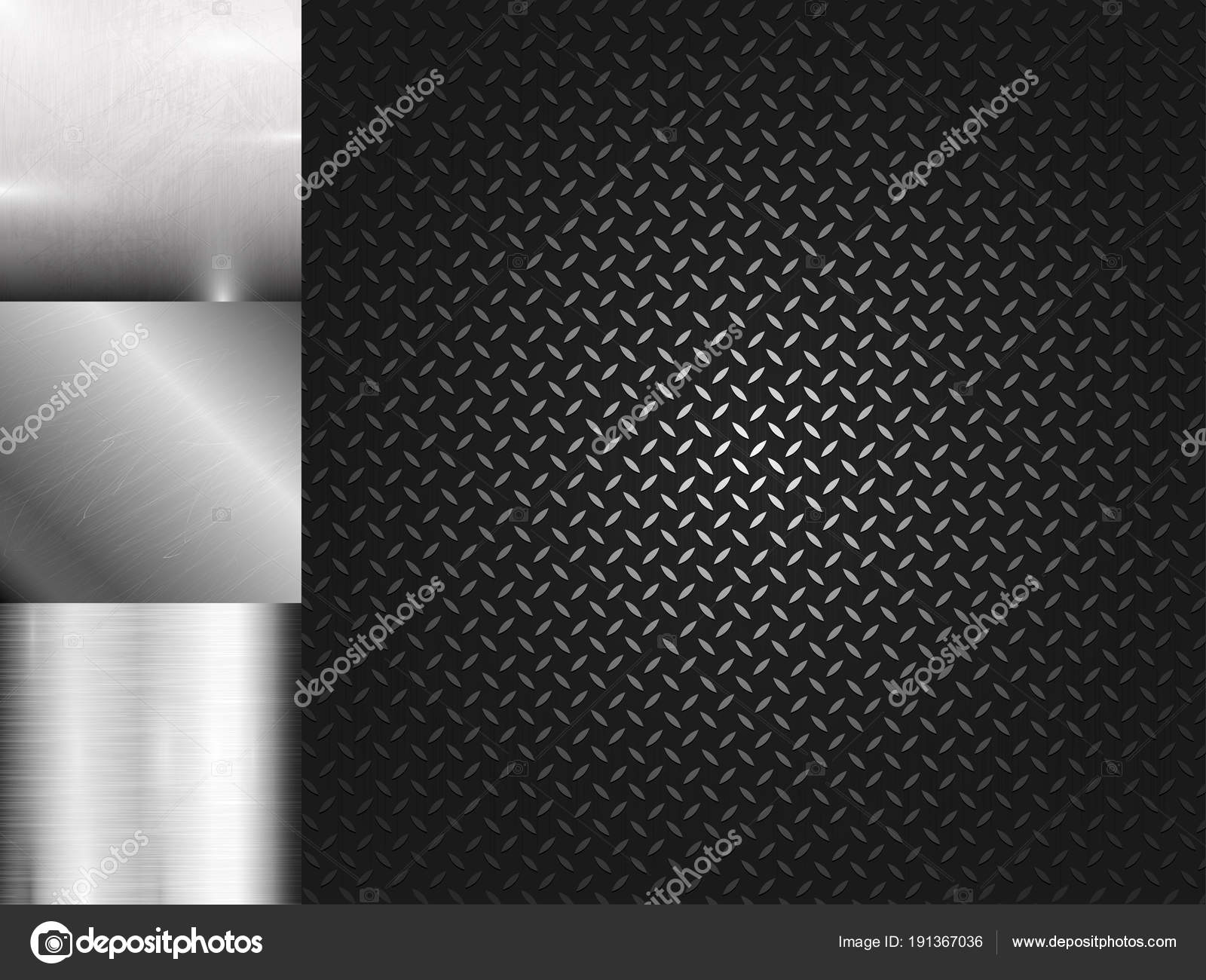 Shiny Black Metal Texture