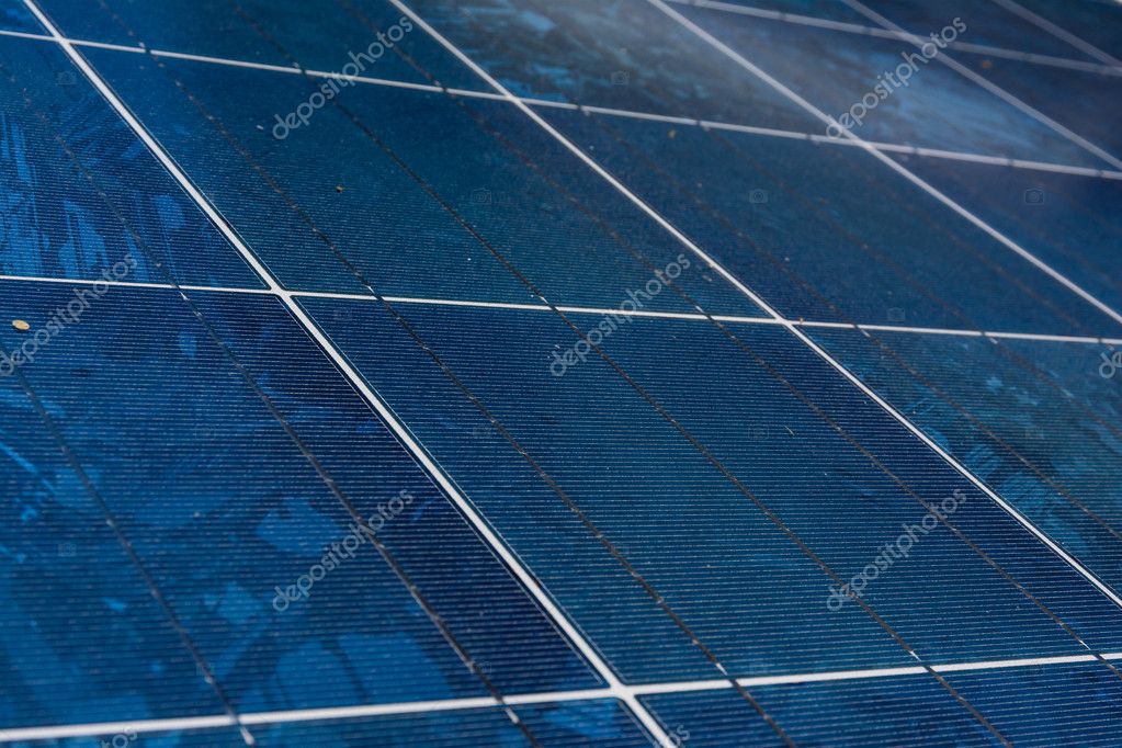 Solar Panel Blue Texture Close Detail Energy Renewable Device ...