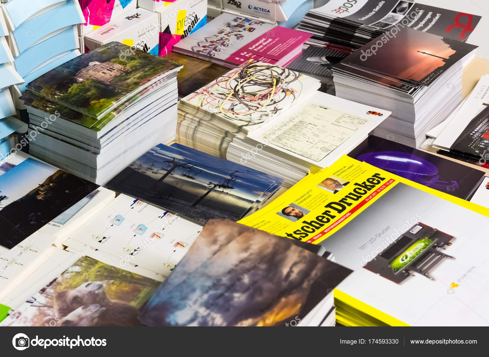 Small Collection Assorted Print Products Display – Stock Editorial ...