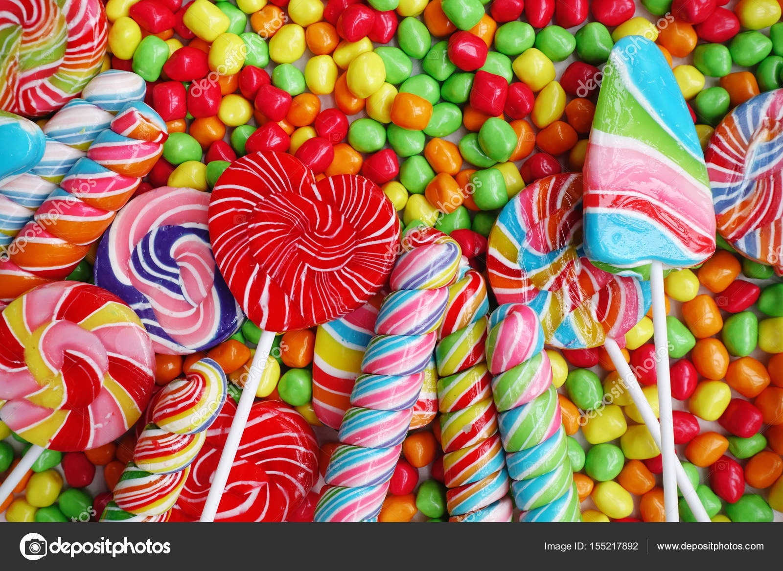 Sweets and sugar candies colorful, handmade swirl lollipop Stock Photo ...