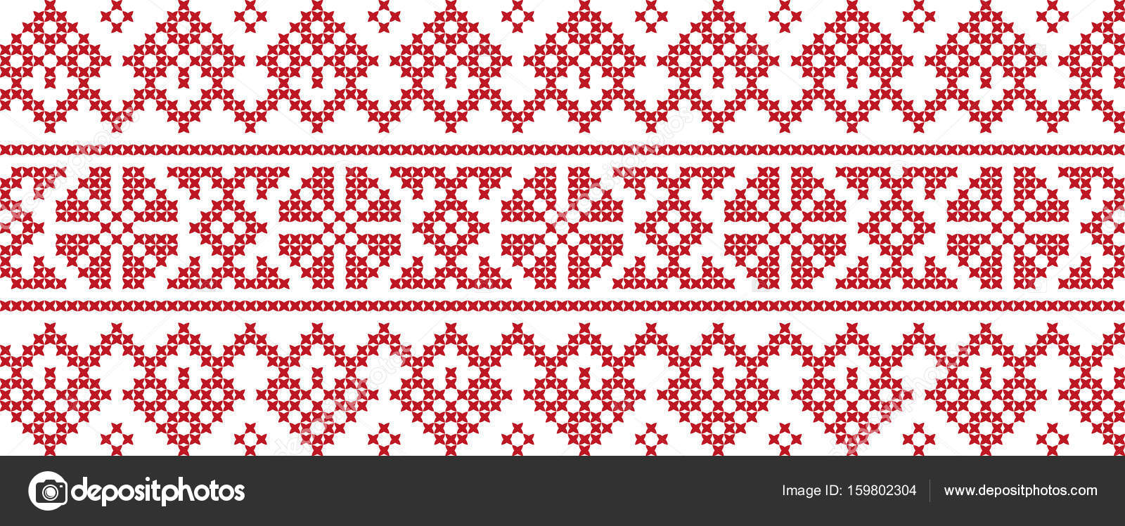 Embroidered pattern on transparent background Stock Vector by ©pvl0707 ...