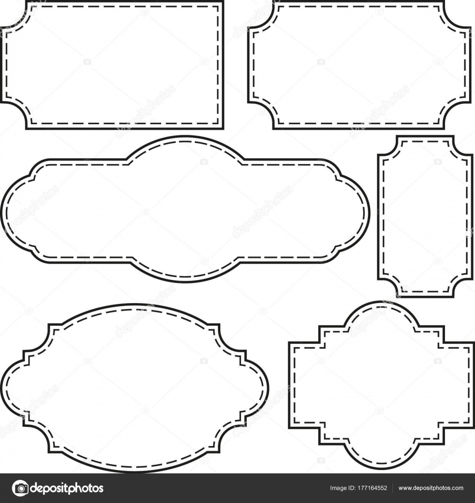 Set de vectores etiquetas vintage y marco. Vector de Stock de ©pvl0707 ...