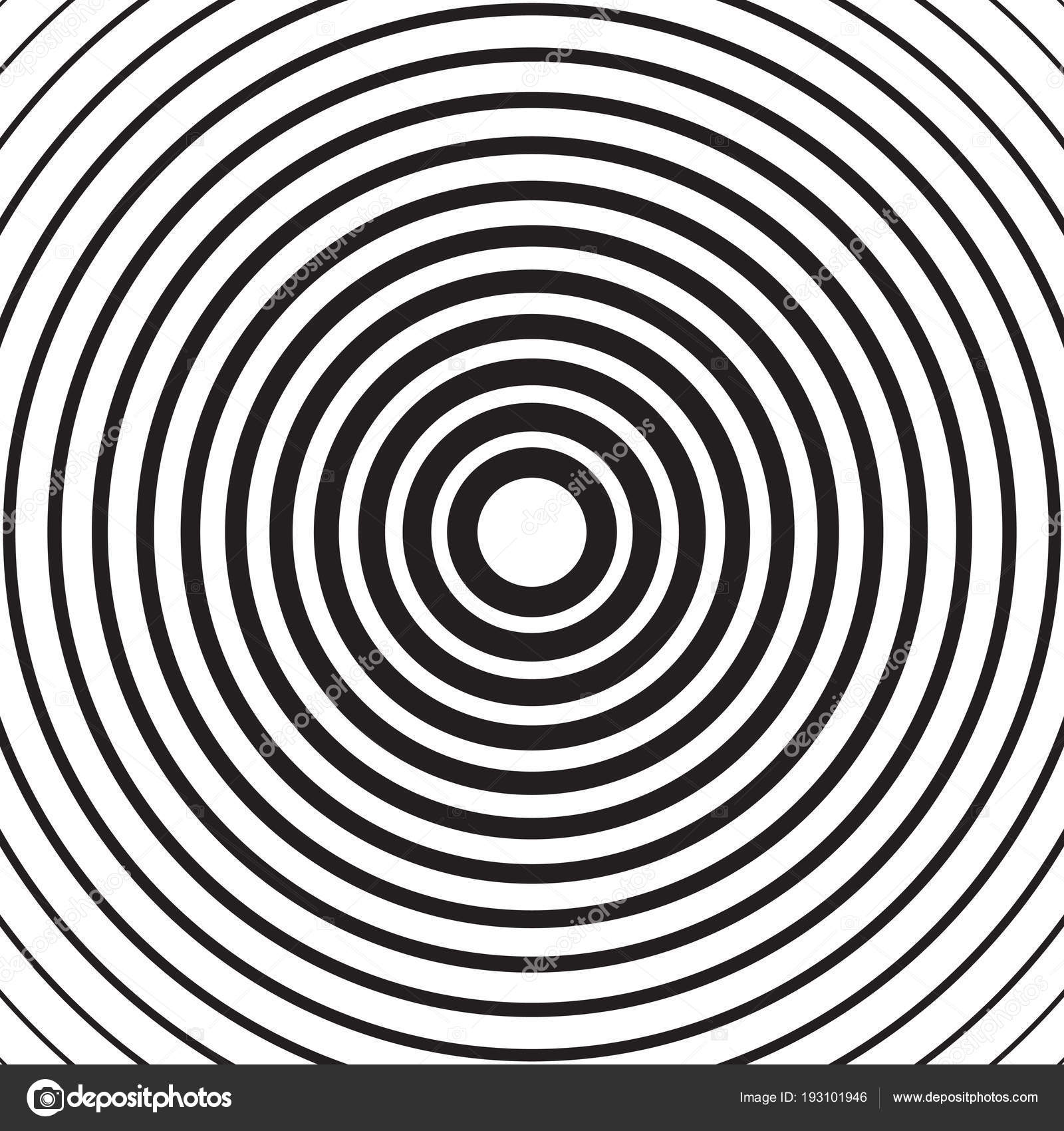 Circles Abstract Black And White